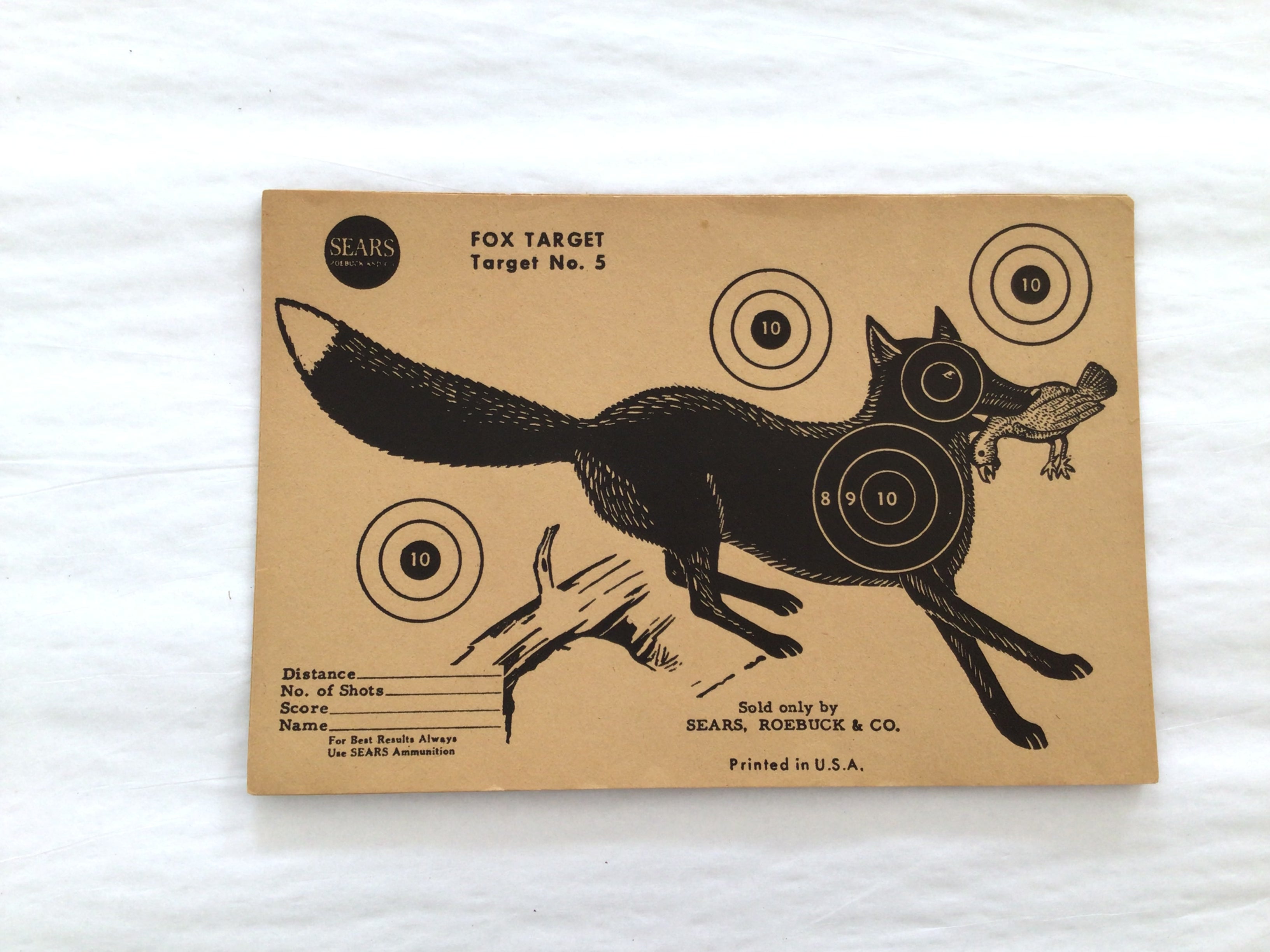 Vintage Paper Fox Target – SoulPatina